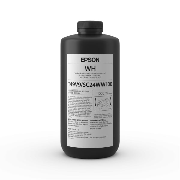 Epson UltraChrome T49 White Ink 1L Bottle for SureColor V7000 - T49V910 ...