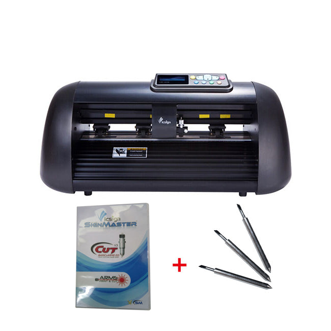 12" Vicsign Vinyl Cutter with CCD Camera, Full Auto Contour Cut Functi ...