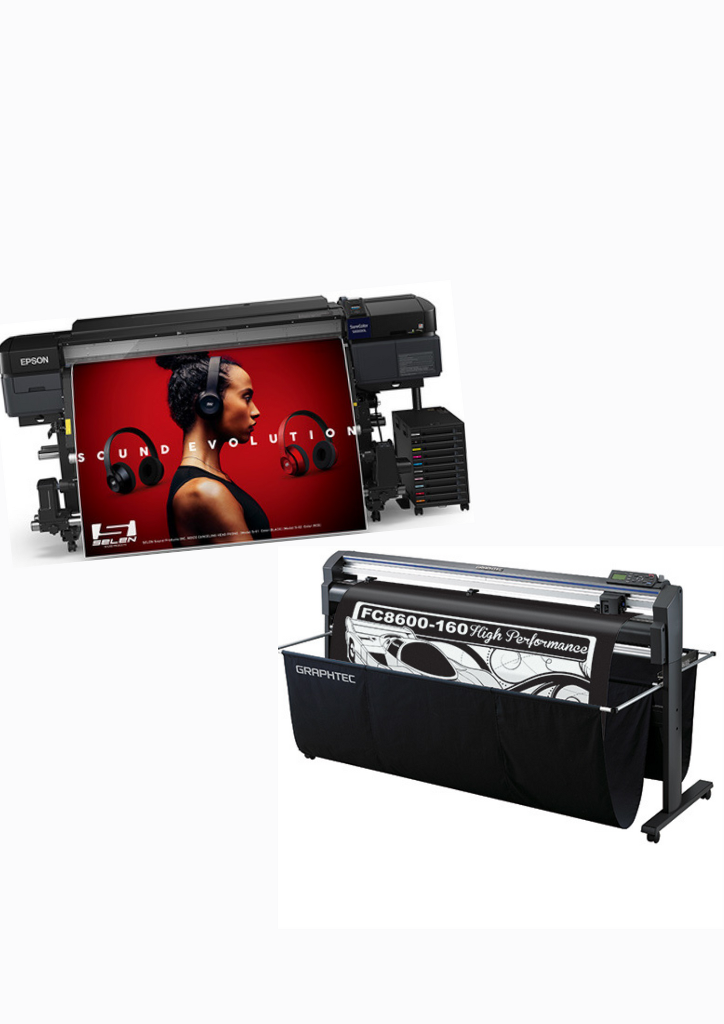BUNDLE - Epson SureColor S80600L 64" Solvent Printer + 64" Graphtec ...