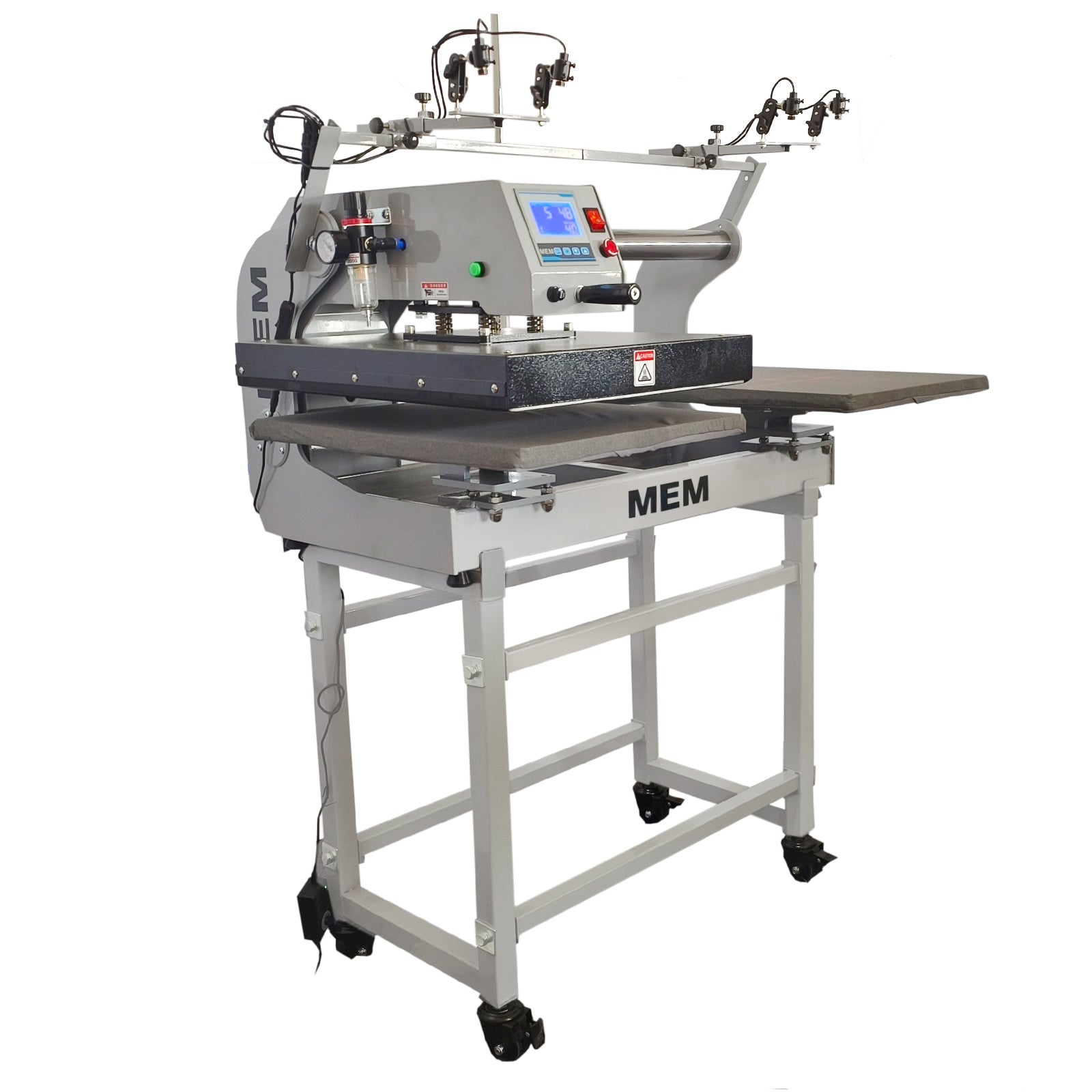 MEM 220V 4KW 20in x 27.5in Semi-Automatic Pneumatic Double Station Hea ...
