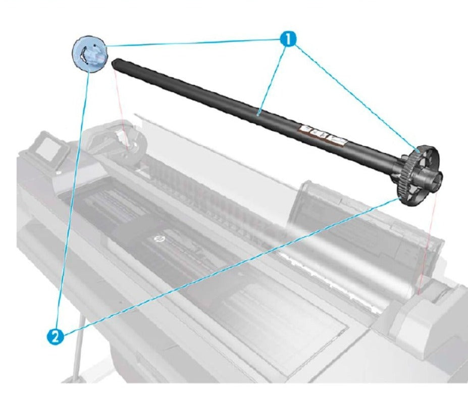 Spindle hubs for the HP DesignJet T730/T830/T520/T525/T530 Printers ...