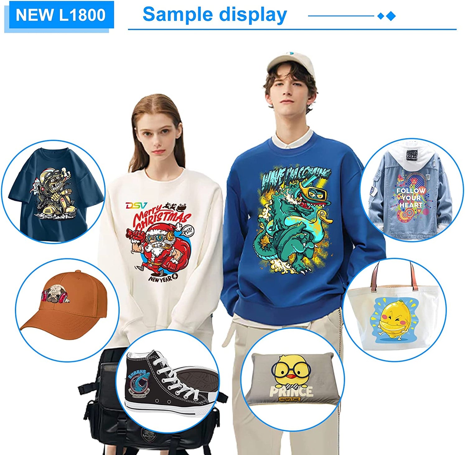 DSV L1800 DTF Transfer Printer with Roll Feeder Built-in — Wide Image ...