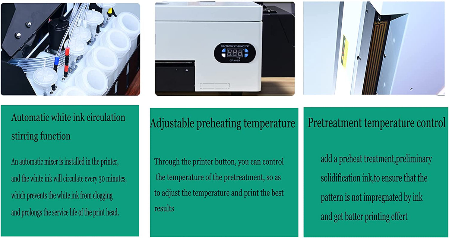 PUNEHOD L1800 DTF Transfer Printer with Roll Feeder,Direct — Wide Image ...