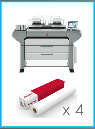 OCE 700 Colorwave + 4 Roll Unit 300k mt - www.wideimagesolutions.com ...